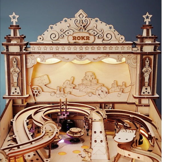 ROKR 3D Pinball Machine 3D Wooden Robotime model kit EG01 – GiftAffaire